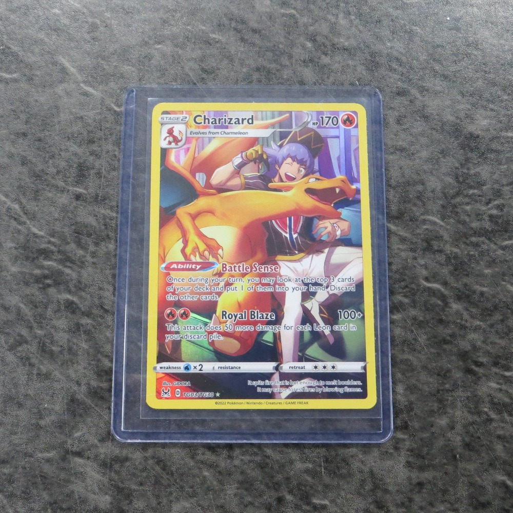 Pre-owned CHARIZARD TG03/TG30 FULL ART LOST ORIGIN POKEMON TRADING CARD ...
